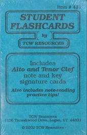 ALTO AND TENOR STUDENT FLASHCARDS - TEAL